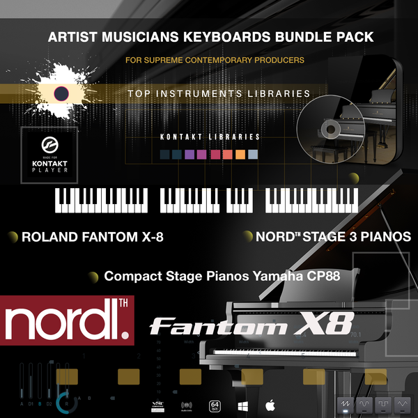 Artist Musicians Keyboards Bundle Pack - Panndora Audio